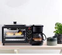 China 2 Heating Pipes Electric Oven Coffee Machine Frying Pan Multifunctional Breakfast Maker for sale