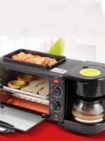 China Household 3 in 1 Breakfast Maker 9L Capacity Electric Oven Coffee Machine Frying Pan for sale