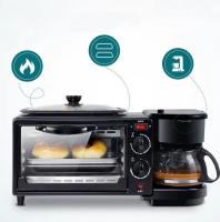 China Horizontal Style 9L Breakfast Maker Electric Baking Oven Coffee Machine Frying Pan for sale