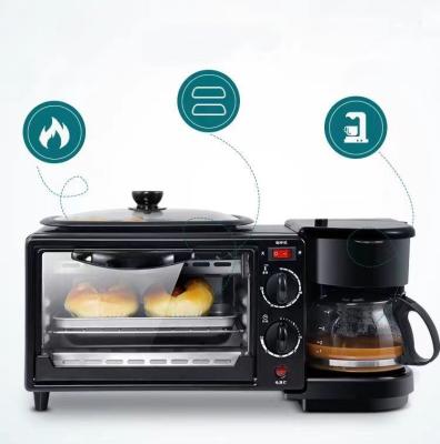China Horizontal Style 9L Breakfast Maker Electric Baking Oven Coffee Machine Frying Pan for sale