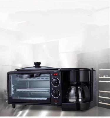 China Electric Oven Coffee Machine Frying Pan-3 in 1 Kitchen Appliance with 2 Heating Pipes for sale