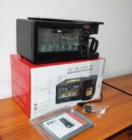 China Return Refunds 1250W 3-in-1 Oven Coffee Machine Frying Pan Convenient Breakfast Maker for sale