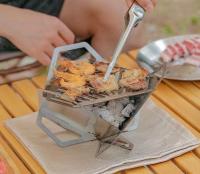 China CE Certified Foldable Stainless Steel BBQ Grill Custom Matel for sale