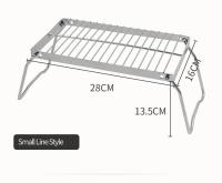 China Customizable Foldable Stainless Steel Campfire BBQ Grill Stove for Family Gatherings for sale