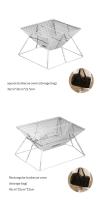 China Not Coated Finishing Stainless Steel Campfire Barbecue Stove for Customer Requirements for sale