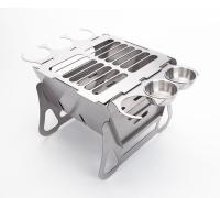 China Not Coated Finishing Stainless Steel Campfire Barbecue Stove for Customer Requirements for sale