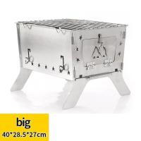 China Custom Metal Stainless Steel Campfire Barbecue Stove BBQ Finishing Not Coated 54*21*23cm for sale