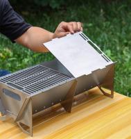 China Custom Metal Stainless Steel Campfire Barbecue Stove BBQ Finishing Not Coated 54*21*23cm for sale