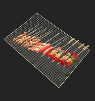 China Stainless Steel Wire BBQ Grill Net With Galvanized Meat Vegetable Mesh And Crimped Wire Mesh for sale