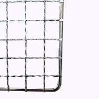 China Stainless Steel Rectangle BBQ Net Wire Mesh Net Barbecue Grill Net Mesh for Grilling for sale