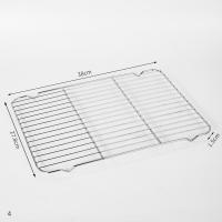 China 34x23.5x1.7cm Durable Stainless Steel Wire Mesh Rack For Baking Ingredients for sale