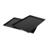 China Cornered Carbon Steel Baking Pan For Customization Bakery Oven Cake Pizza Tray for sale