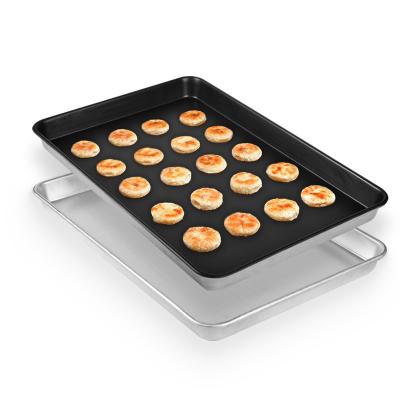 China Carbon Steel Bakeware Best Baking Trays Pans With Curved Corners Customization for sale