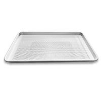 China Customizable Carbon Steel Hollow Design Aluminum Alloy Baking Tray for Baking in Oven for sale