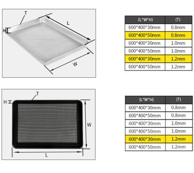 China Customized Aluminum Alloy Square Baking Tray With Advanced Punching And Hollow-Out Design for sale