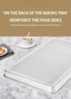 China Customized Aluminum Alloy Square Baking Tray With Advanced Punching And Hollow-Out Design for sale