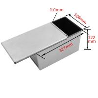 China 327*106*122mm Non-Stick Toast Box Bread Loaf Baking Mold With Customized Request for sale