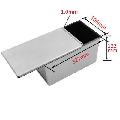 China 327*106*122mm Non-Stick Toast Box Bread Loaf Baking Mold With Customized Request for sale
