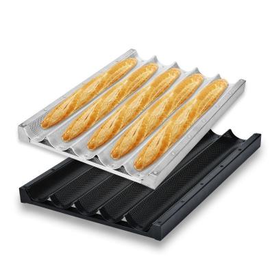 China Aluminum Alloy French Bread Baking Tray Qty Of Rows 5 - 10 Customized for sale