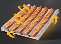 China Customized Non - Stick Aluminum Alloy French Baguette Bakery Mould baking pan set for sale