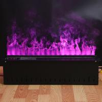 China Freestanding Electric Fireplace 3D Flame Steam Fireplace With Overheating Protection for sale