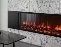 China Brown Electric Fireplace With Added Moisture Humidifier And Overheating Protection for sale