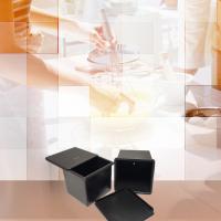 China 250g Water Cube Mini Box With Non-Stick Black Low-Sugar Toast Mold Square for sale