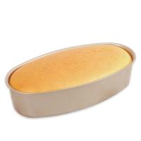 China 6-Inch Carbon Steel Non-Stick Oval Cake Pan Cheesecake Baking Mold for sale
