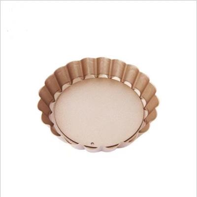 China 4 - Inch Round Lace Border Fruit Pie Pastry Non - Stick Removable Bottom Baking Mold for sale