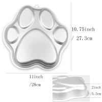 China DIY Household Bear Paw Cartoon Aluminum Alloy Baking Cake Mold for sale