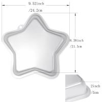 China 24.2x24.2x5cm Aluminum Alloy Five-Pointed Star Baking Cake Mold for sale