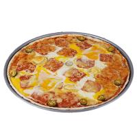 China 14.5 Inch Perforated American Thick Cheese Pizza Baking Tray Commercial Large Baking Pan for sale