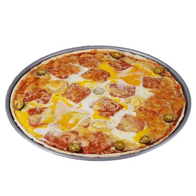 China 14.5 Inch Perforated American Thick Cheese Pizza Baking Tray Commercial Large Baking Pan for sale