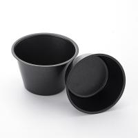 China Round Carbon Steel Non - Stick Pudding Cup Muffin Cake Baking Mold for sale