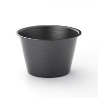 China Round Carbon Steel Non - Stick Pudding Cup Muffin Cake Baking Mold for sale