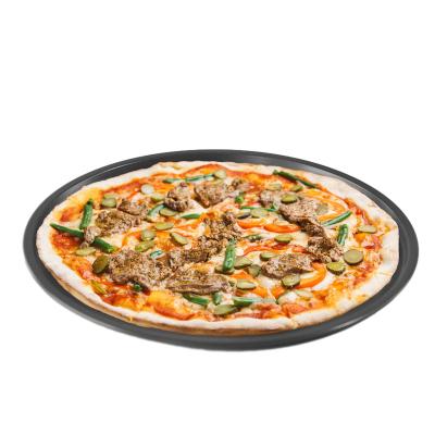 China 13.7 Inch Non-Stick Thickened Round Thin-Bottomed Pizza Baking Pan for sale