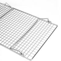 China Collapsible 304 Stainless Steel Folding Bread Grill Mesh Baking Rack for sale