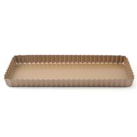 China Rectangular Non-Stick Carbon Steel Fruit Pie Pan Baking Pan 14-Inch for sale