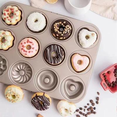 China Premium Non-Stick 12-Cavity Donut Baking Pan for Perfect Treats for sale