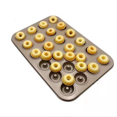 China 24-Cavity Non-Stick Cake Pan For Beautiful Flower Treats Kitchen for sale