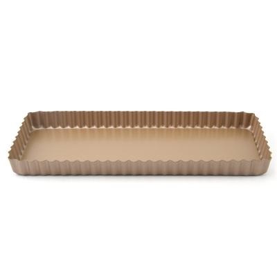 China 14-Inch Rectangular Non-Stick Carbon Steel Fruit Pie Pan kitchen for sale