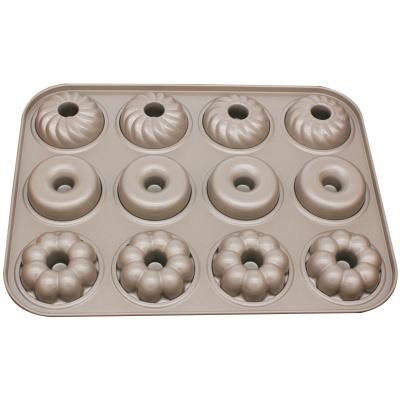 China High-Quality Non-Stick 12-Cavity Donut Pan for Easy Baking kitchen for sale