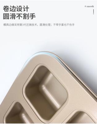China Retro 6/12/24-Capacity Multi Function Square Baking Cake Molds for sale