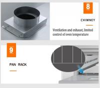 China Electric Oven With Digital Control Panel 220V And 50/60 Hz Frequency for sale