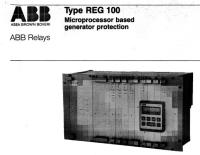 China ABB RLOB100 RK682011-BA Relay Unit Module REG 100 Microprocessor Generator Protection for sale