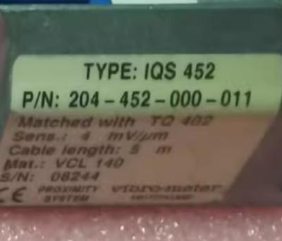 China IQS452 204-452-000-011 Signal Conditioner for VM600 Proximity System for sale