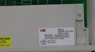 China ABB SPFCS01 Frequency Counter Module for Harmony Rack 3 to 12.5 KHz Two Turbine Speed Channels for sale
