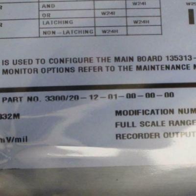 China Bently Nevada 3300/20 Dual Thrust Position Monitor 25-0-25 mils 200 mV/mil for sale