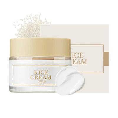 China Moisturizing Face Cream For Dry Skin Tightening Natural Rice Facial Moisturizing Lotion for sale