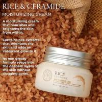 China Rice Ceramide Face Tightening Cream Skin Barrier Repair Beauty Face Cream for sale